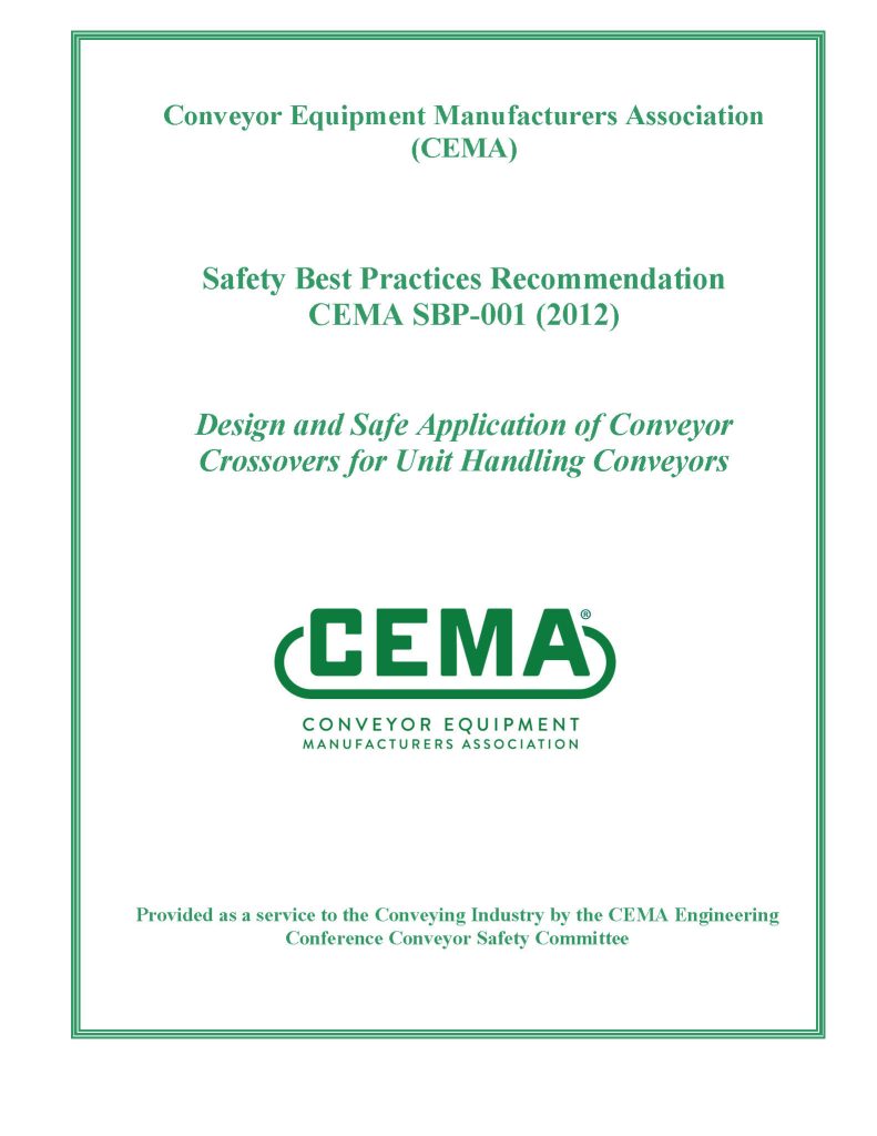 CEMA Safety Committee, PDF, SBP 001 Conveyor Crossovers – CEMASTORE