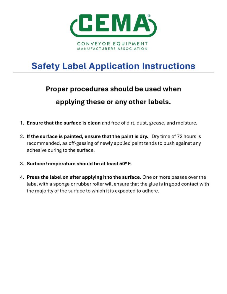 Safety Labels – CEMASTORE